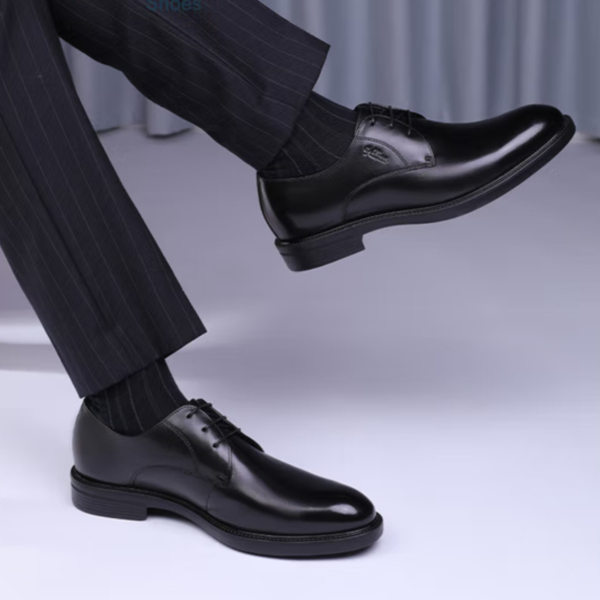 Chaussures Derby Homme Cuir – Élégance en Noir et Marron